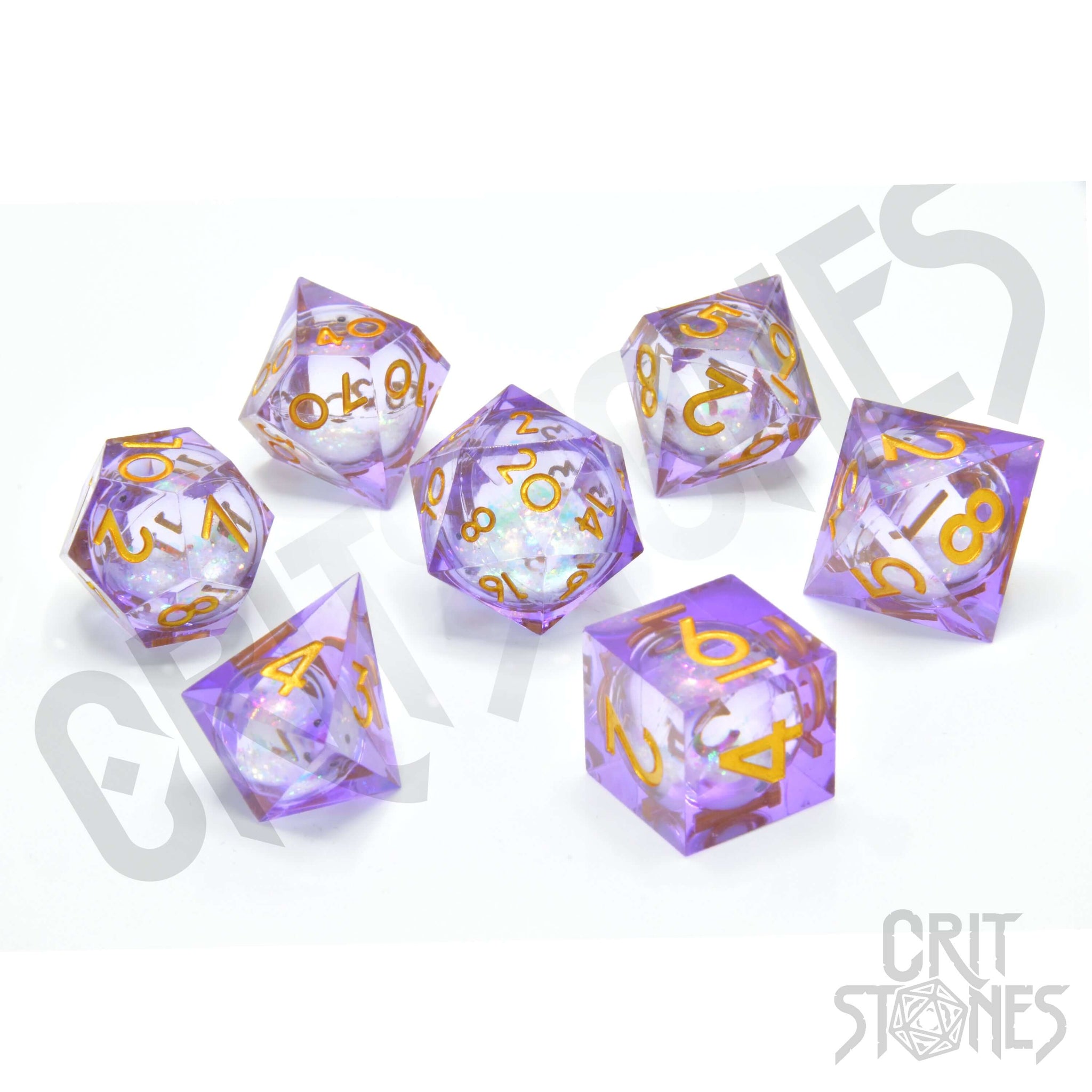 Arcane Sparkle Liquid Core RPG Dice Set