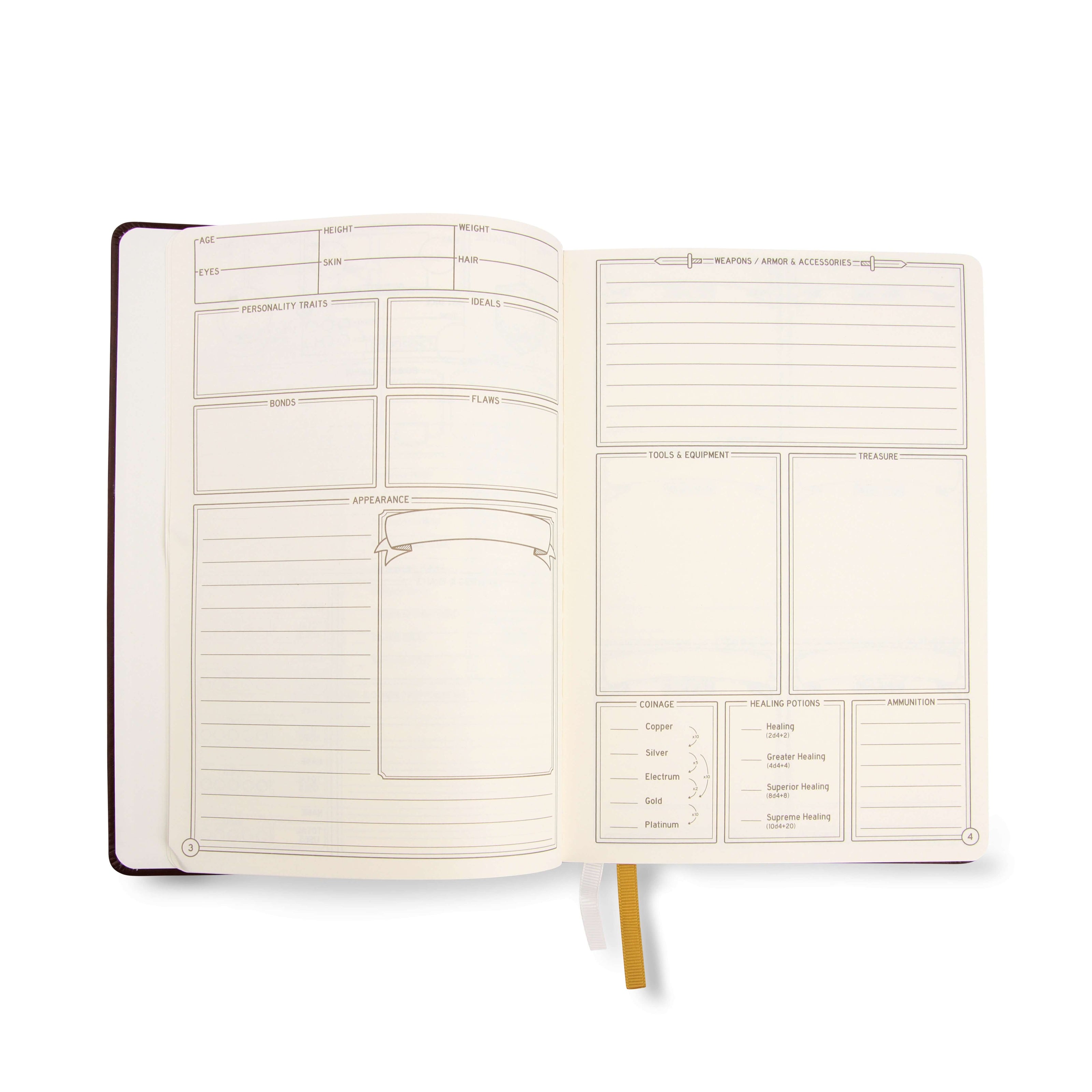 DnD 5e Player Journal - The Ultimate Character Sheet