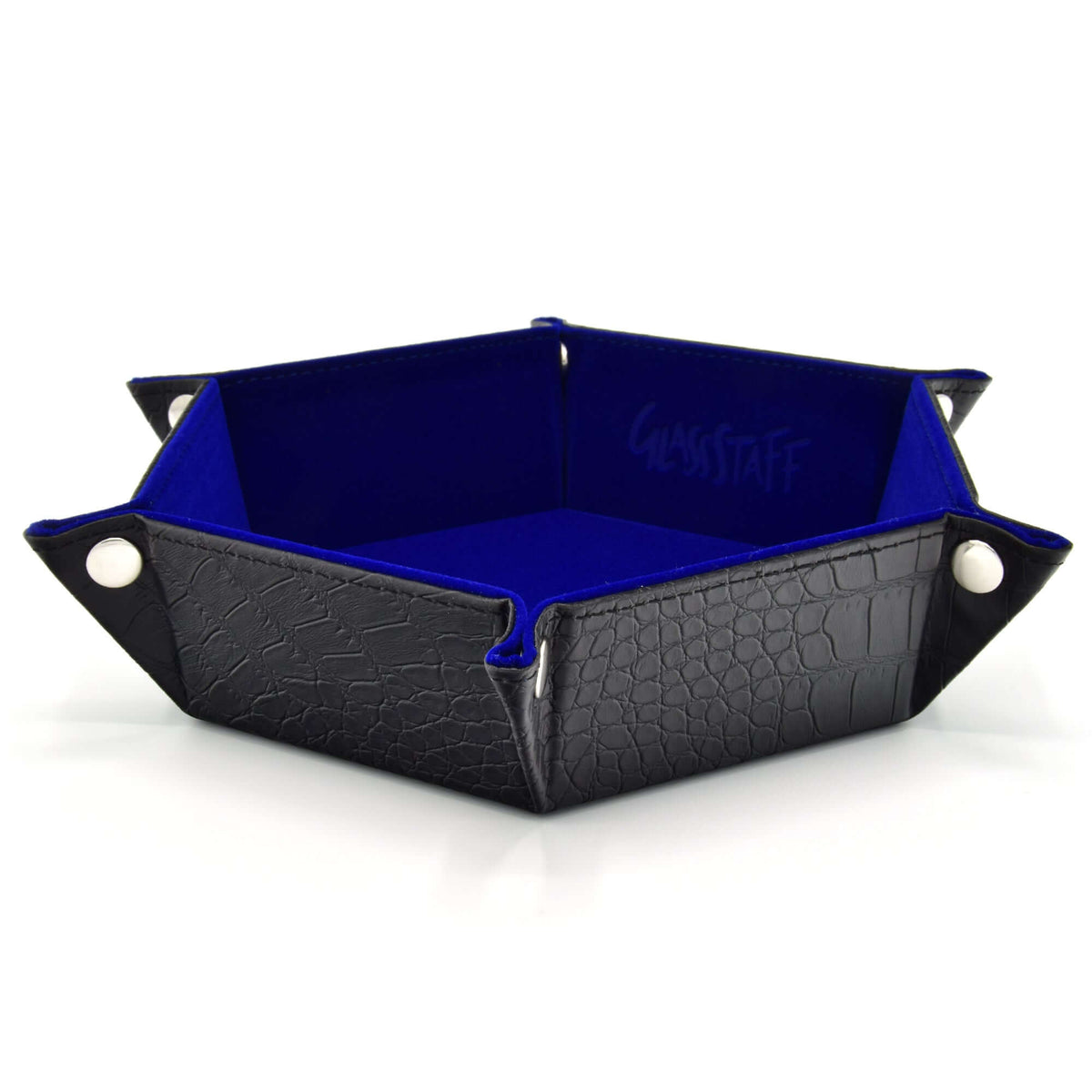 GlassStaff Hexagonal Foldable Rolling Tray - Dragon Skin