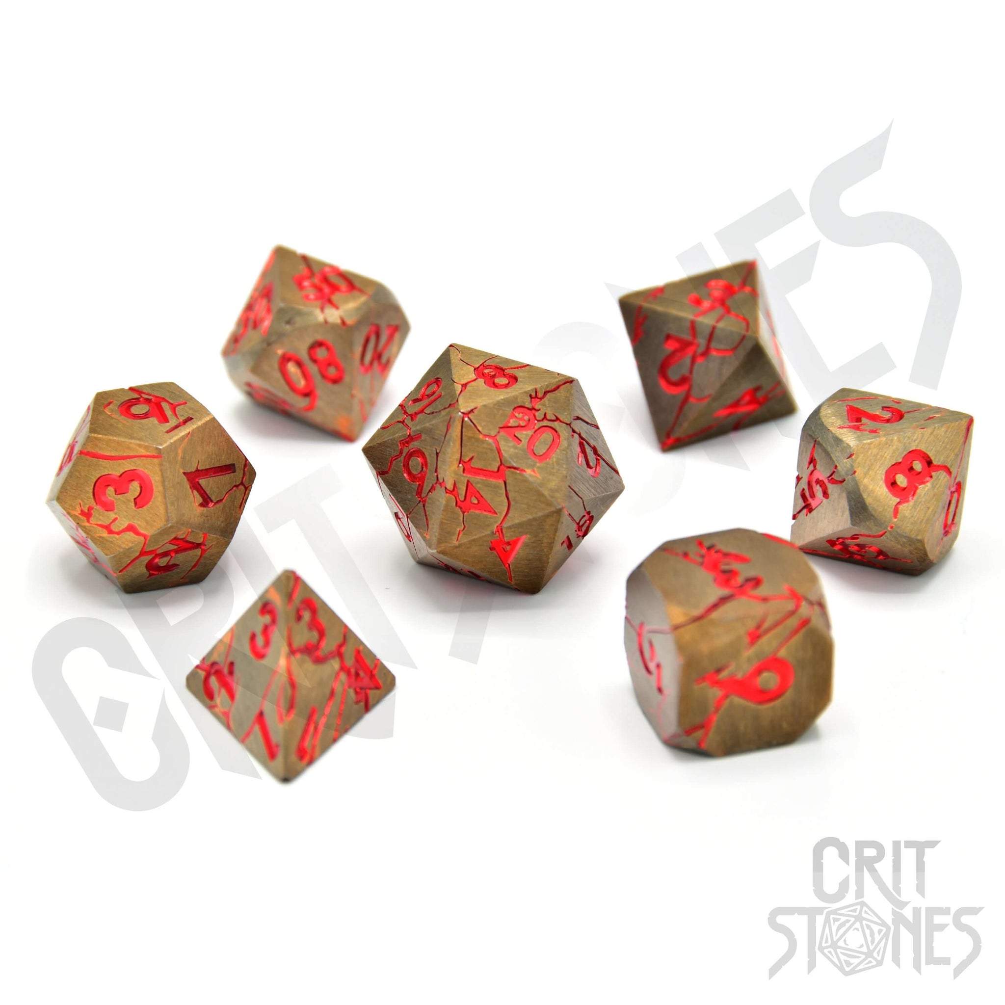 Rage Within Metal RPG Dice Set