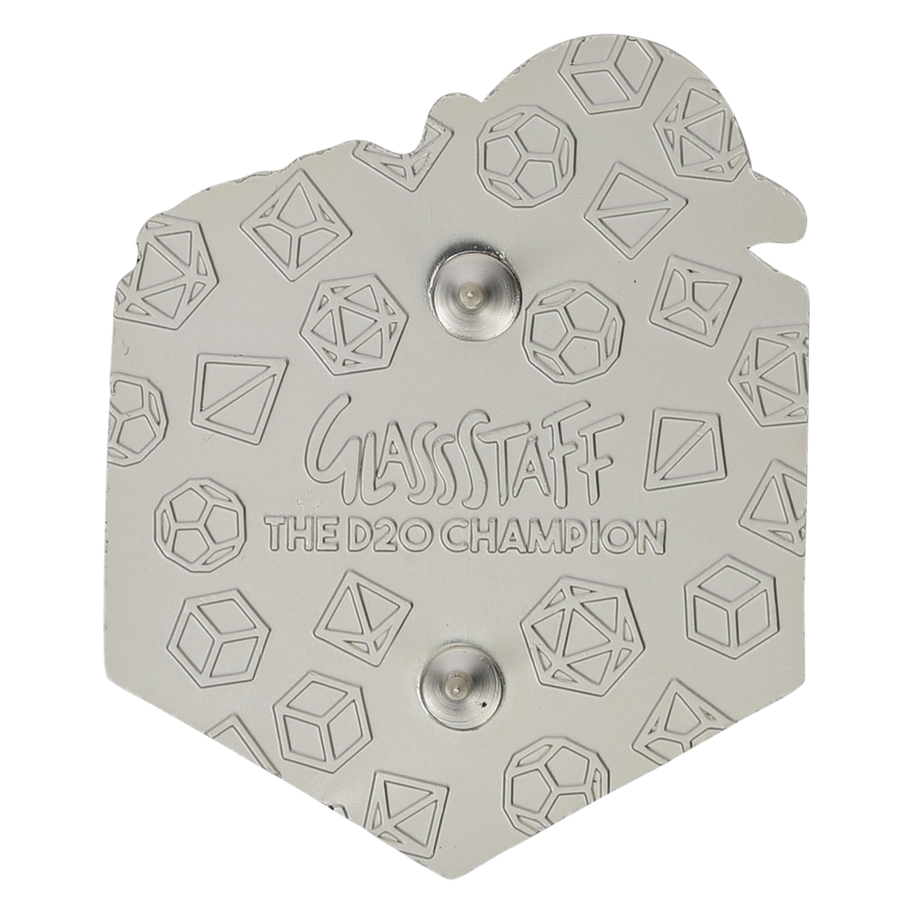 d20 Champion Pin - D&D Inspired Premium Metal Badge