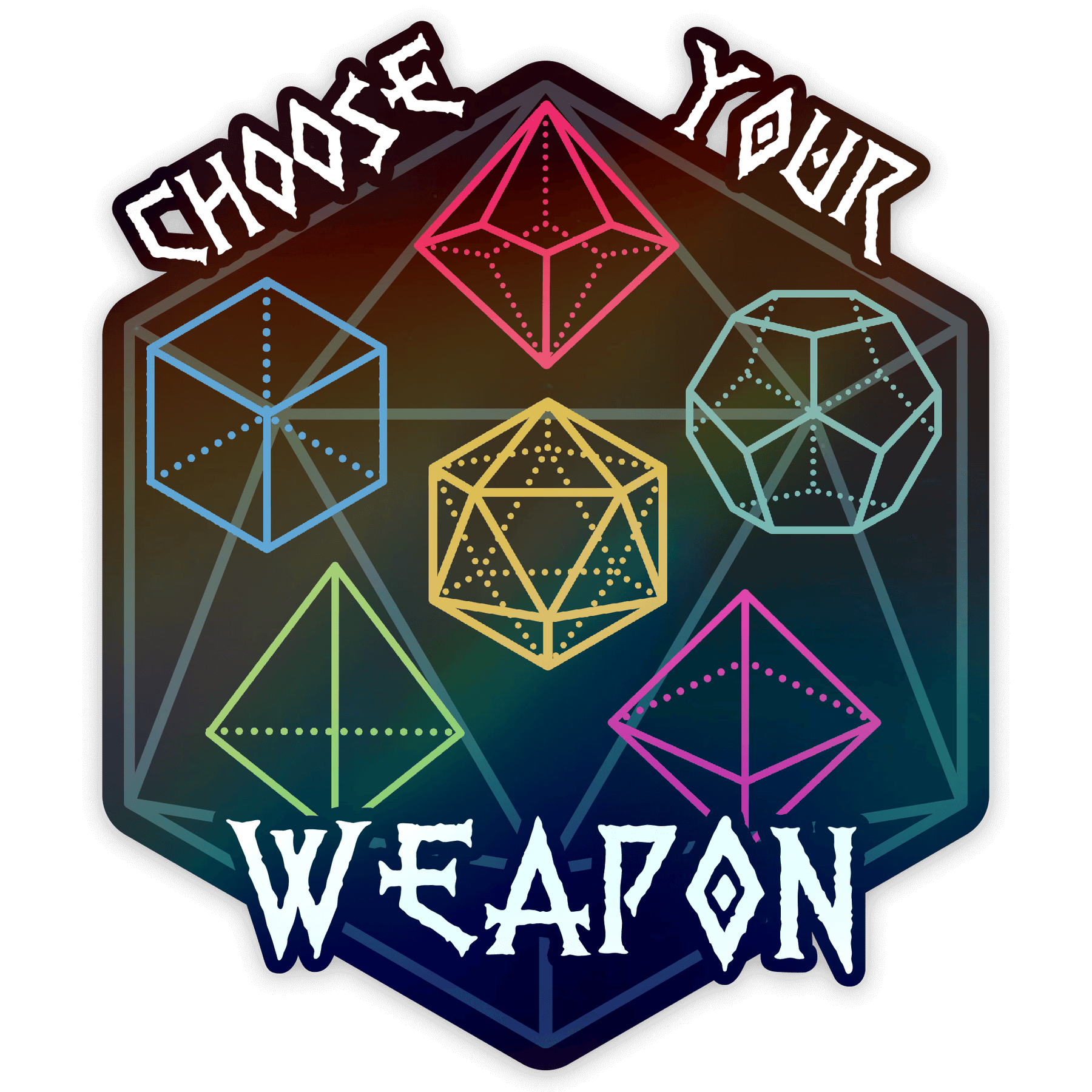Choose Your Weapon Sticker