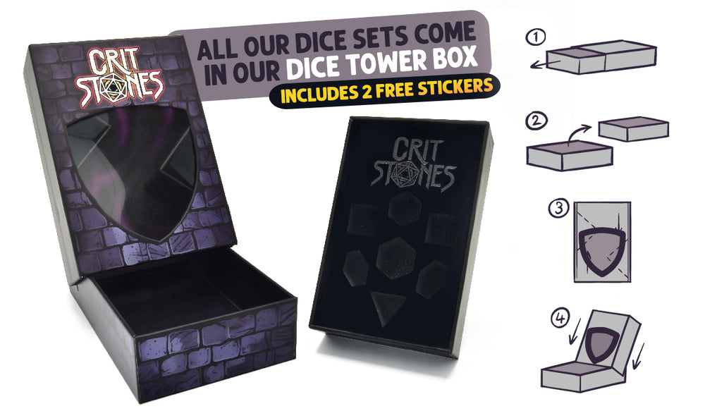 Wave after Wave Sharp Edge Resin RPG dobbelstenen