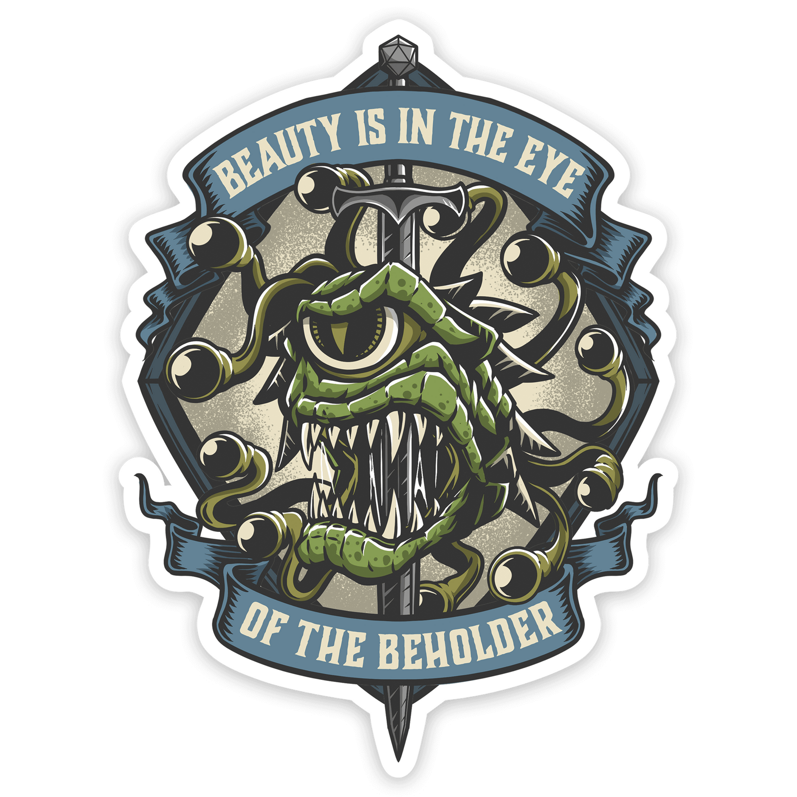 Behold the Eye Sticker - Epic TTRPG Accessory!