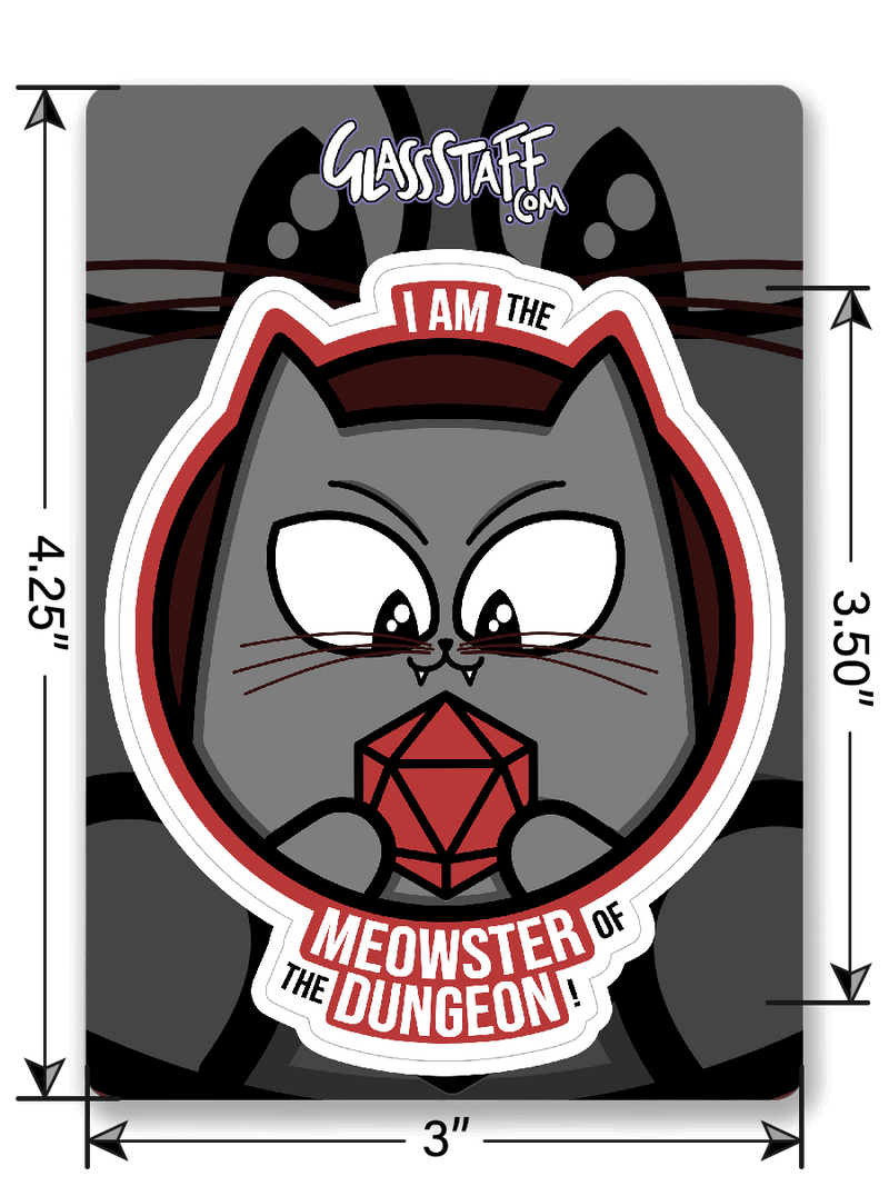 Meowster of the Dungeon Sticker