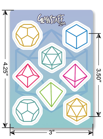 Minimal DnD Sticker - D&D Vinyl, waterproof Sticker