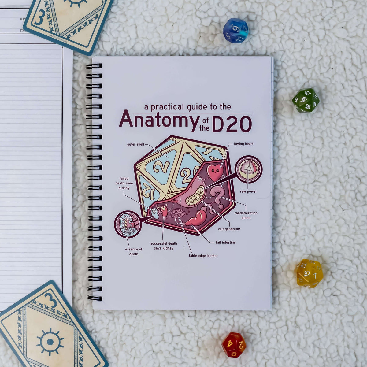 d20 Spiral Notebook for Gamers | 118 Ruled Pages