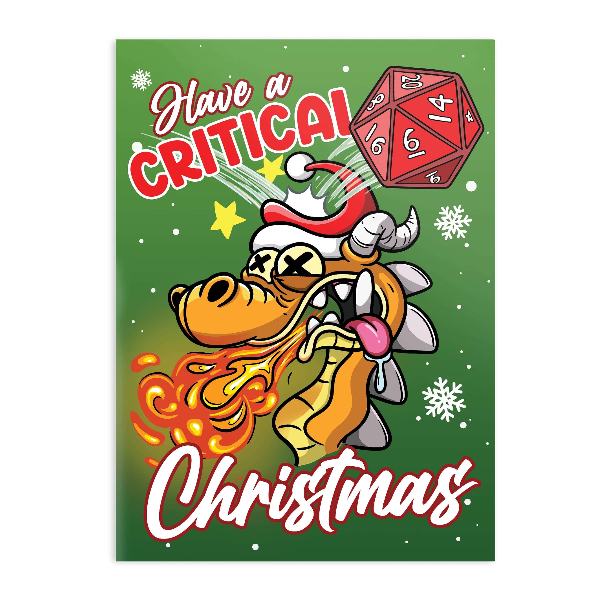 Critical Christmas Greeting Card - Unique D&D / TTRPG gift