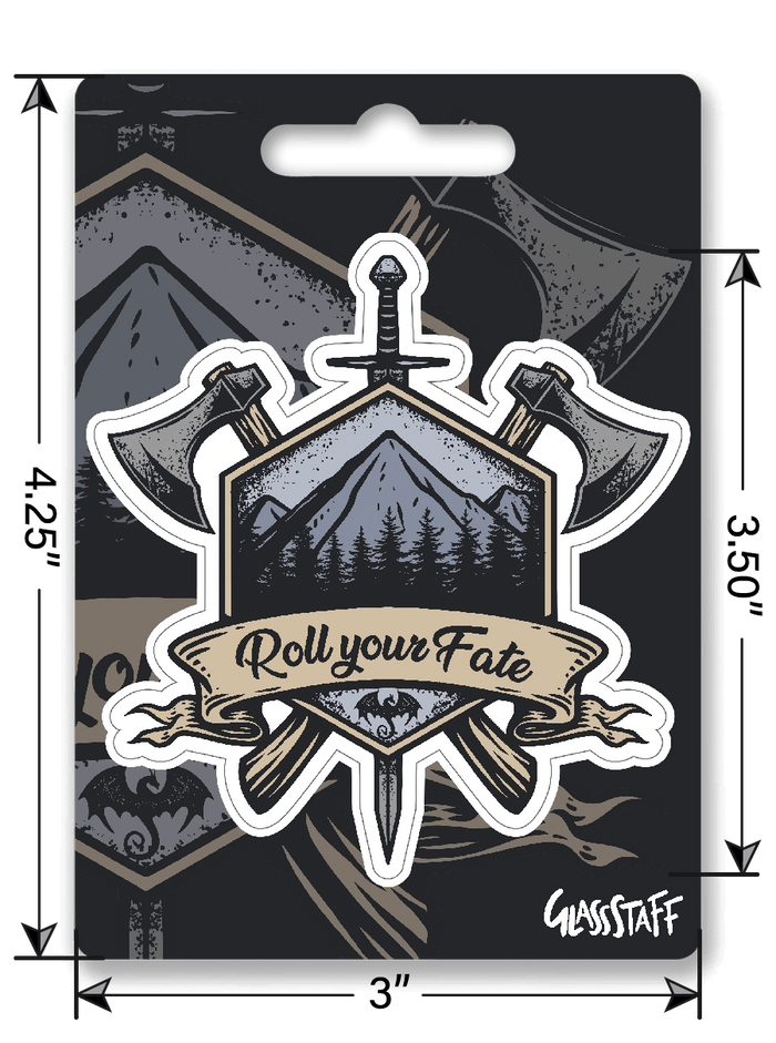 Roll Your Fate Sticker - Epic TTRPG Fun!